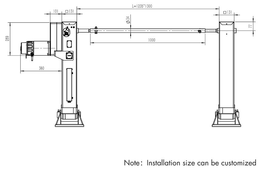 Semi-trailer intelligent electric outrigger - Rotontek