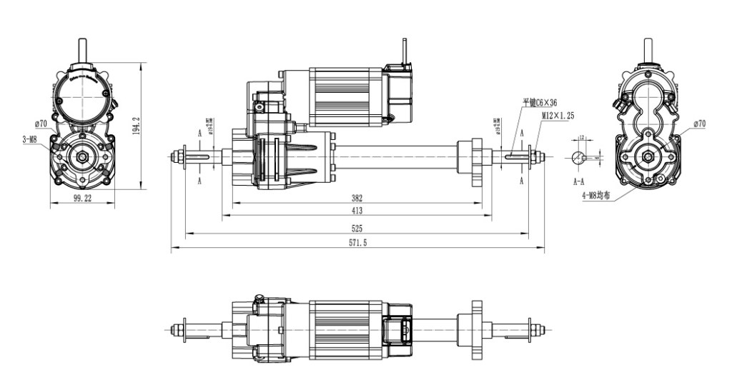 Transaxle for Electric Cart Solutions - Rotontek