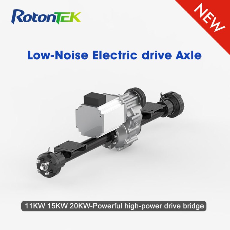 Rotontek Low noise 20KW AC/DC Motor Electric Transaxle Brushless Drive ...