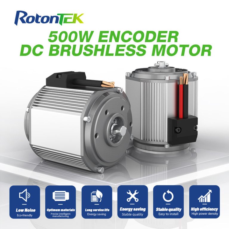 Rotontek 500W Encoder DC Brushless Motor | Motor Drive Solutions