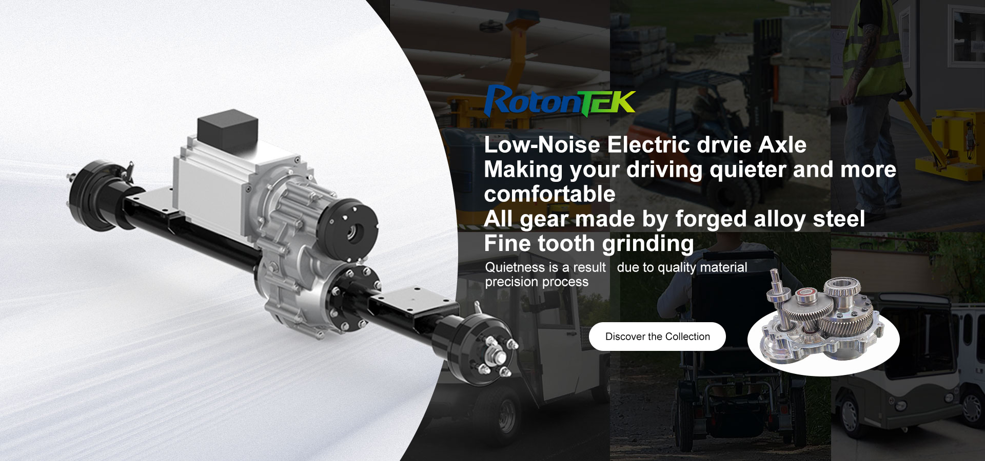 What are the primary components of a Electric Transaxle - Rotontek