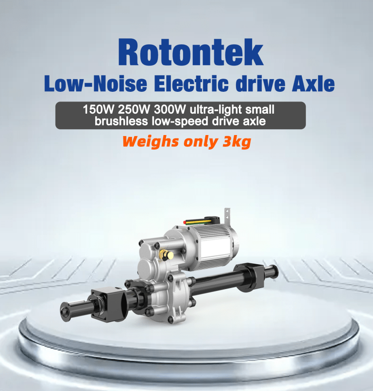 Rotontek Small Brushless Low-Speed Drive Axle | Lightweight 3kg Performance